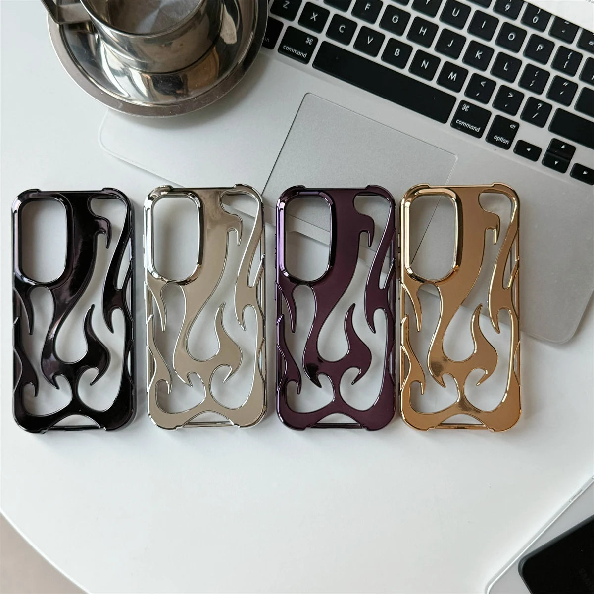 FlameGuard 3D Plating Case for Samsung Galaxy S25, S24 and S23 Series